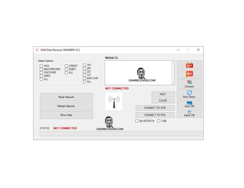 GSM Data Receiver software - ATM Skimmer For Sale
